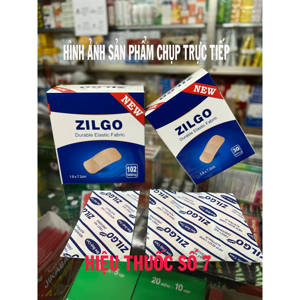 Băng cá nhân Zilgo - Băng gâu, băng y tế sơ cứu vết thương, cầm máu ...