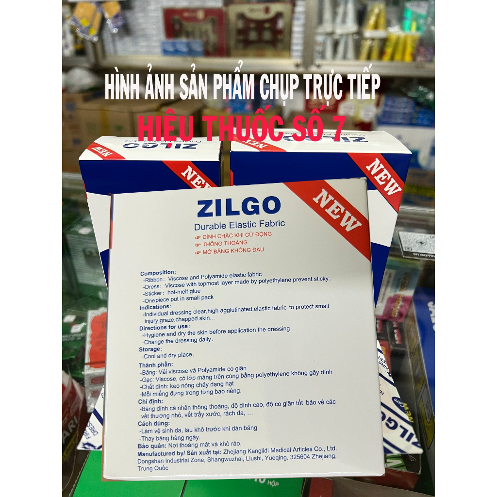 Băng cá nhân Zilgo - Băng gâu, băng y tế sơ cứu vết thương, cầm máu ...