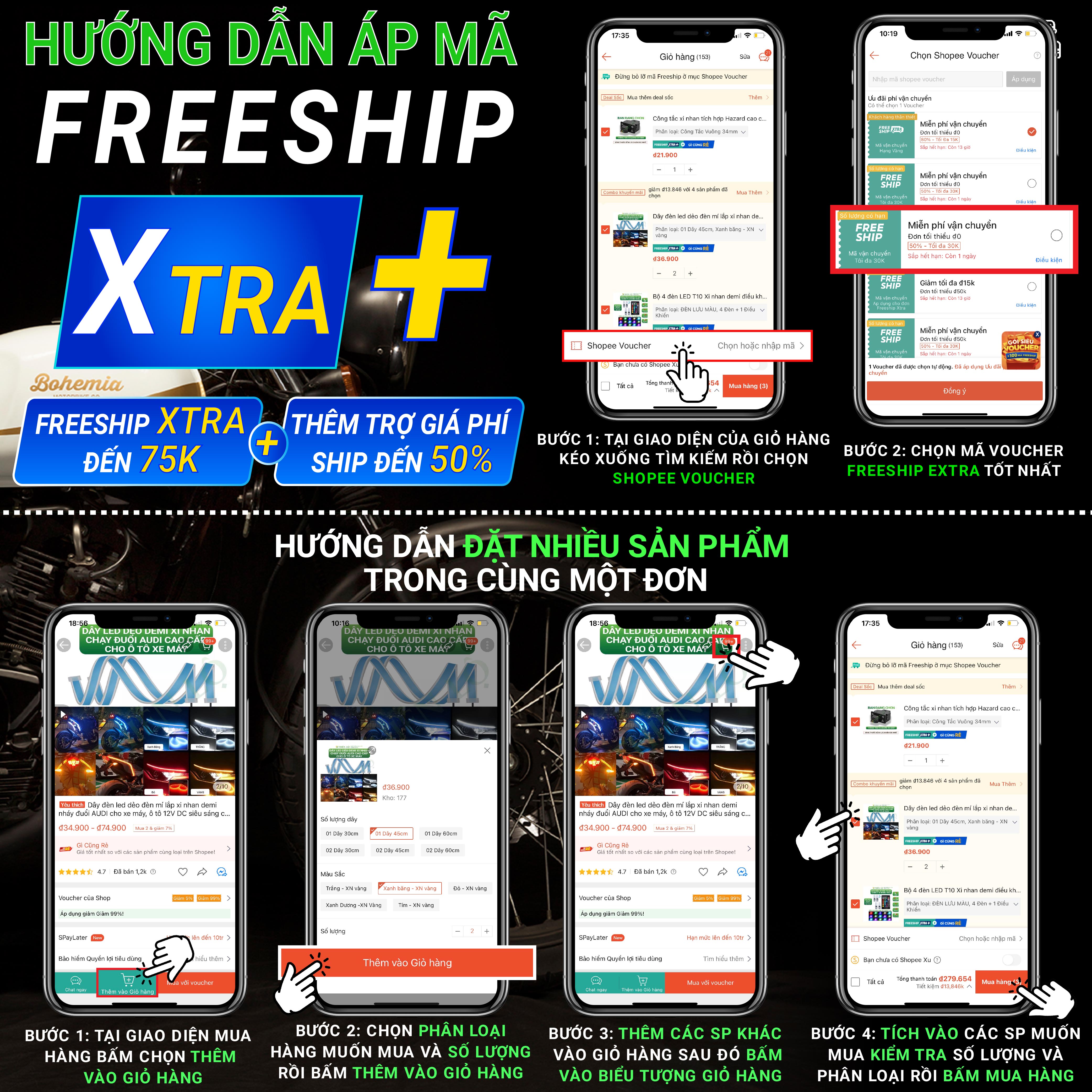 Bộ Nút Công Tắc Xe Wave RS, Wave A 100, Wave S 100, Wave 50cc Hàng Cao ...