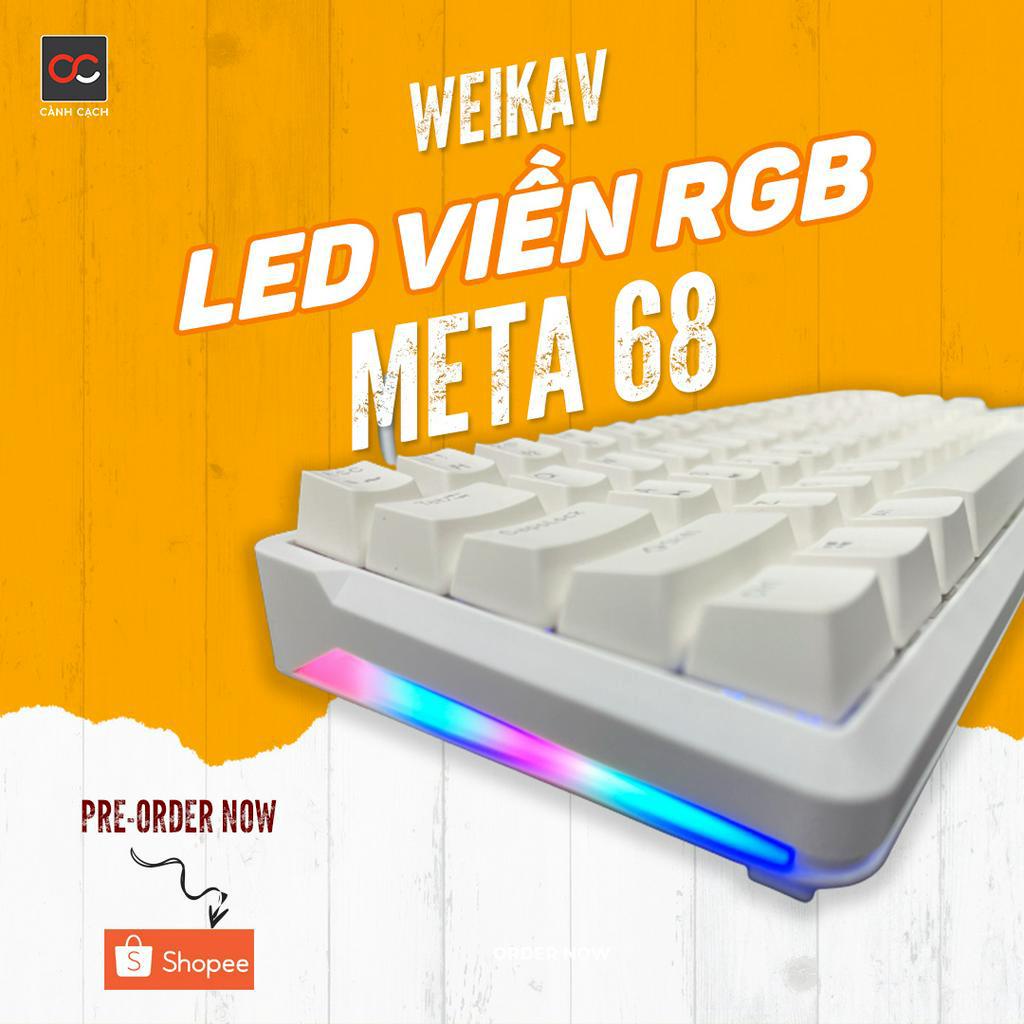 Bàn phím cơ có núm META68 WEIKAV Red Switch | Shopee Việt Nam