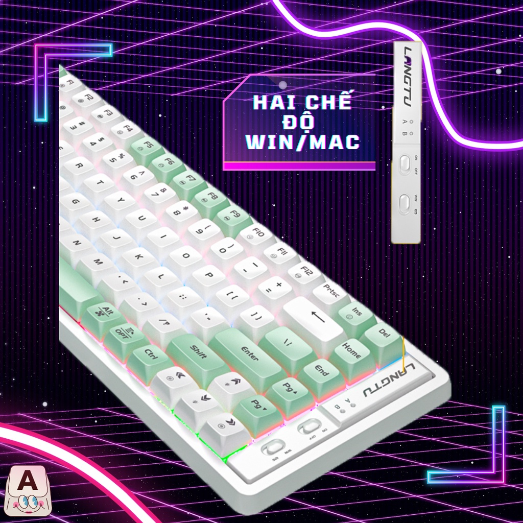 Bàn phím cơ HOTSWAP Langtu GK85 Custom Golden Switch KHÔNG DÂY | Shopee ...
