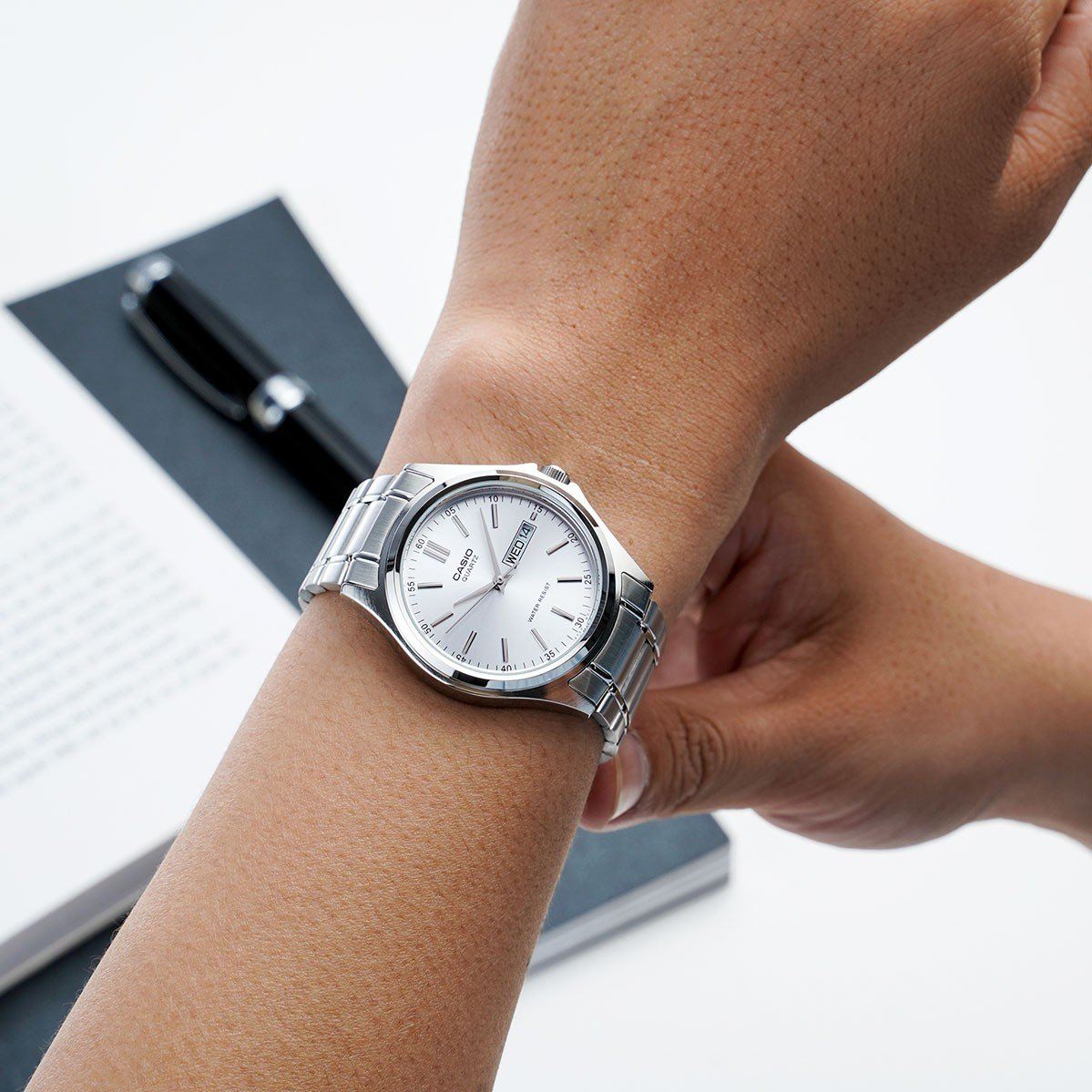 Đồng Hồ Nam Casio MTP-1239 Sang Trọng Mạnh Mẽ Mặt Kính Khoáng 38.5mm ...