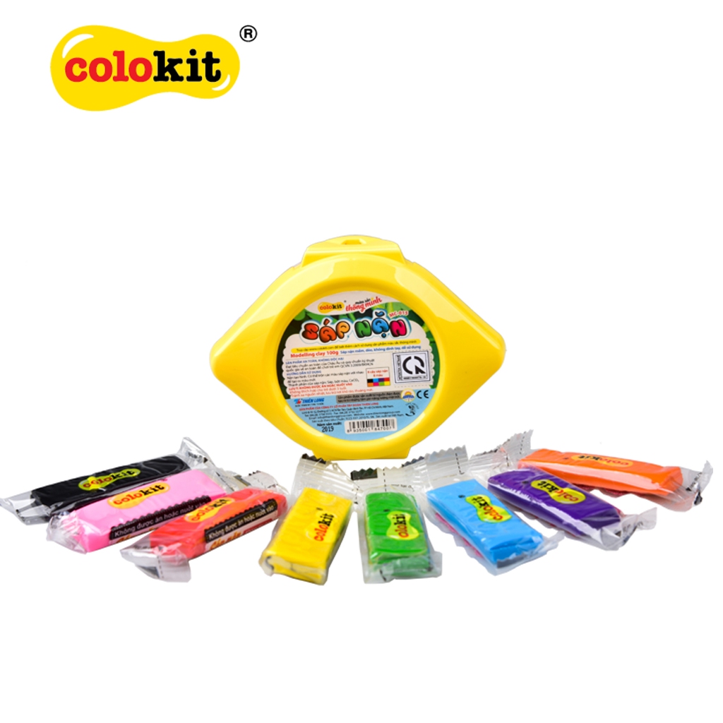 Sáp nặn 8 màu Thiên Long Colokit - Đất nặn, đất sét mềm mịn, dễ tạo ...