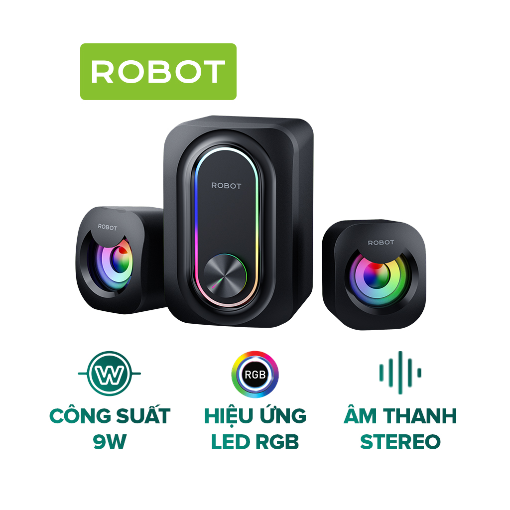 Loa Vi Tính Gaming ROBOT RS190 Công Suất 9W Âm Thanh HD Chất Lượng Cao ...