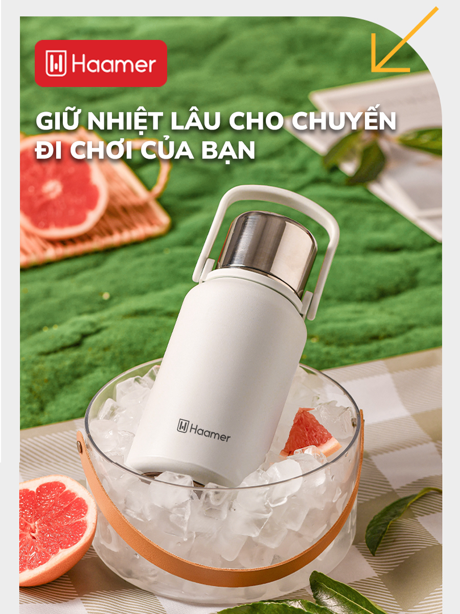 Bình giữ nhiệt Haamer INOX 316 an toàn cho sức khỏe, Dung tích 800ml ...