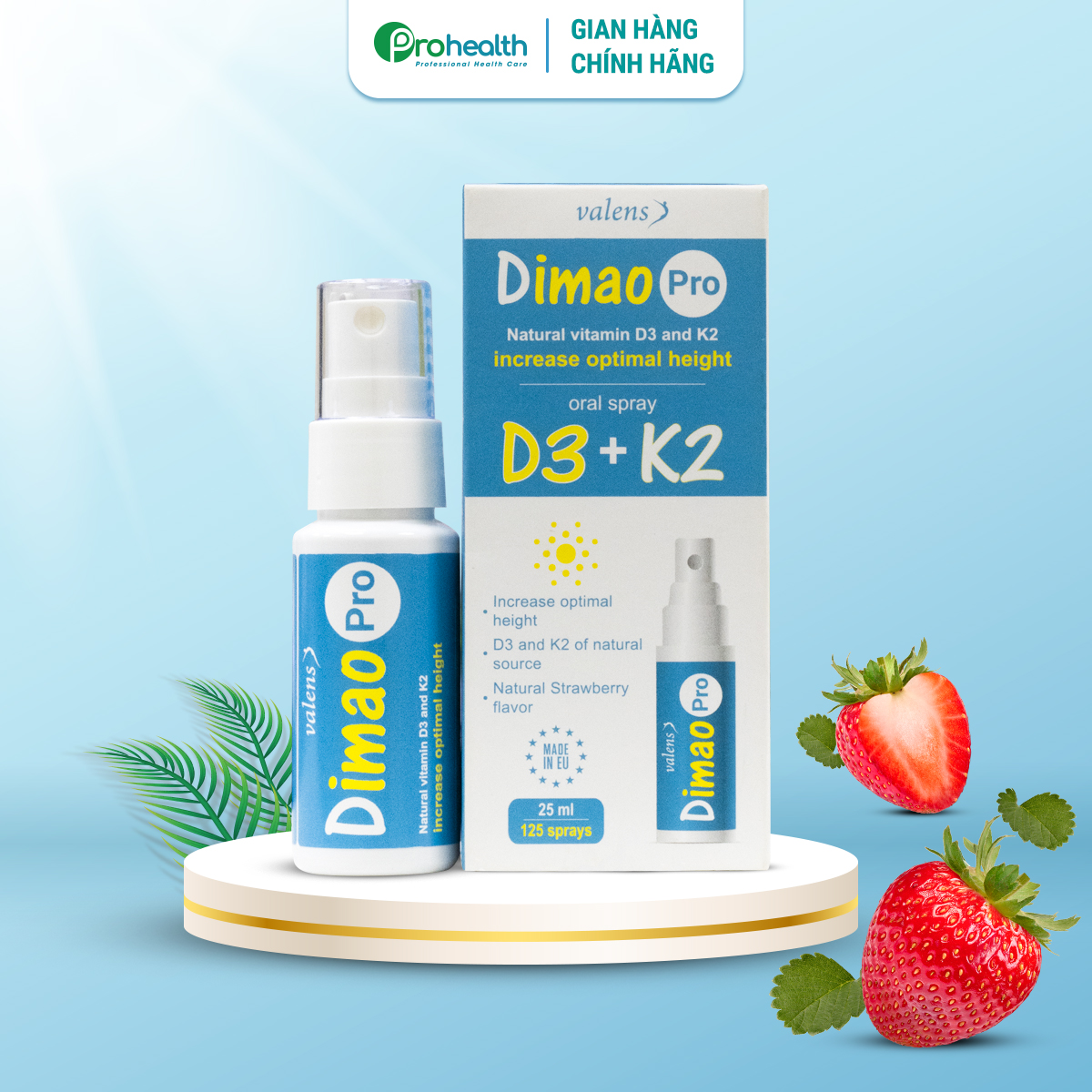 Dimao Pro Oral Spray D3K2 Dạng Xịt - Hỗ Trợ Tăng Chiều Cao, Tăng Cường ...