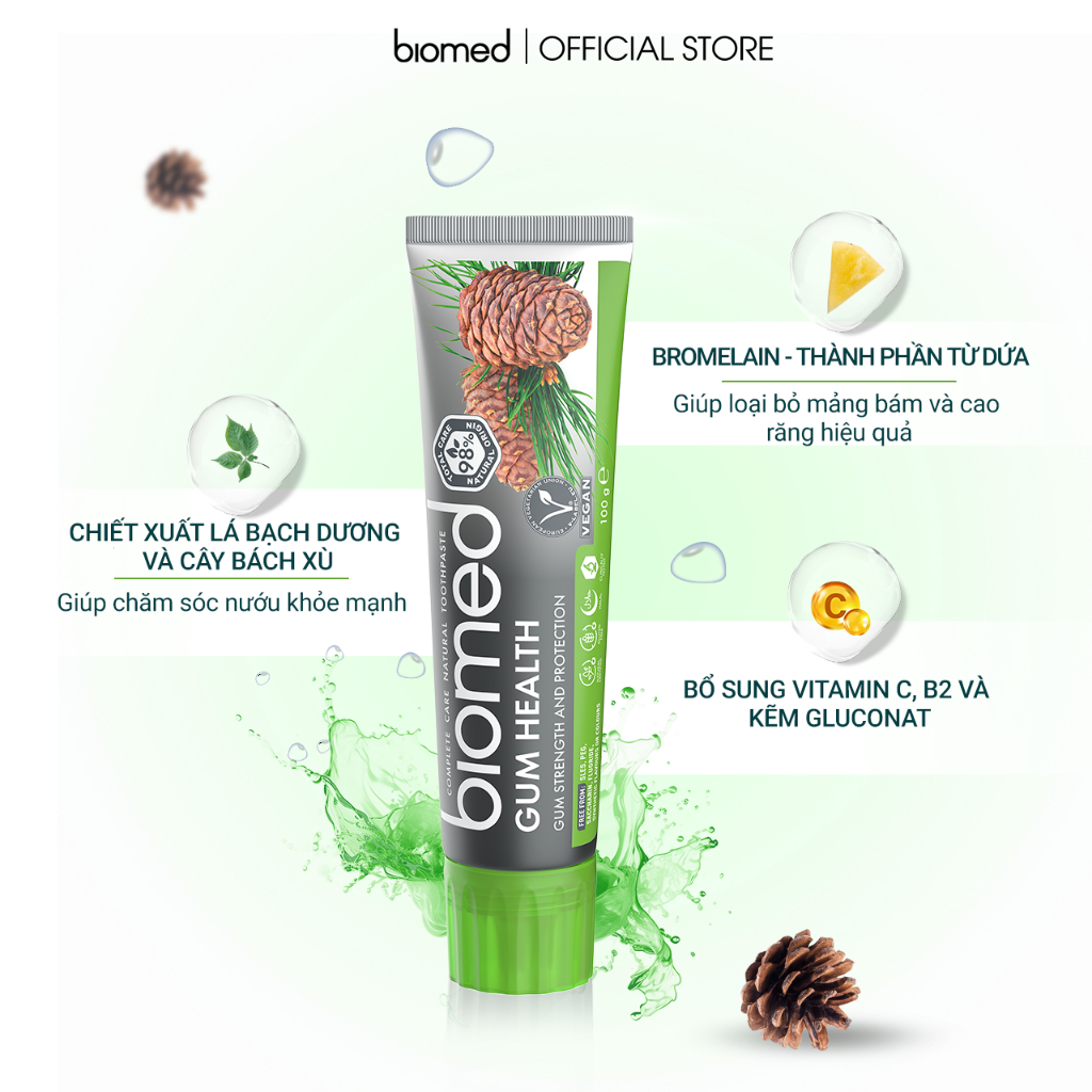 Kem Đánh Răng Organic BIOMED Thụy Sỹ Giúp Làm Trắng Răng, Hơi Thở Thơm ...