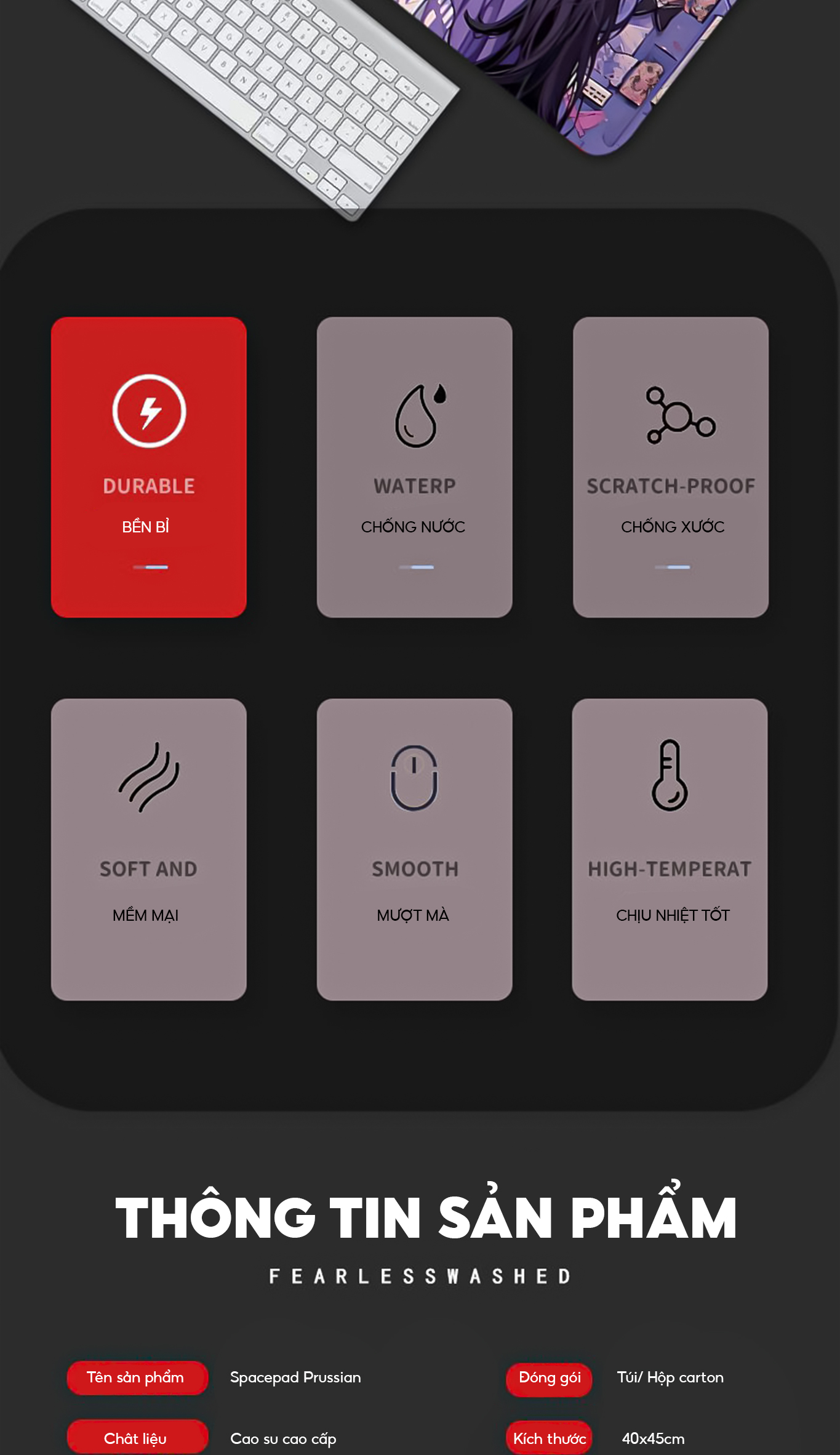 Lót Chuột SpacePad Prussian chính hãng (CONTROL) | Shopee Việt Nam