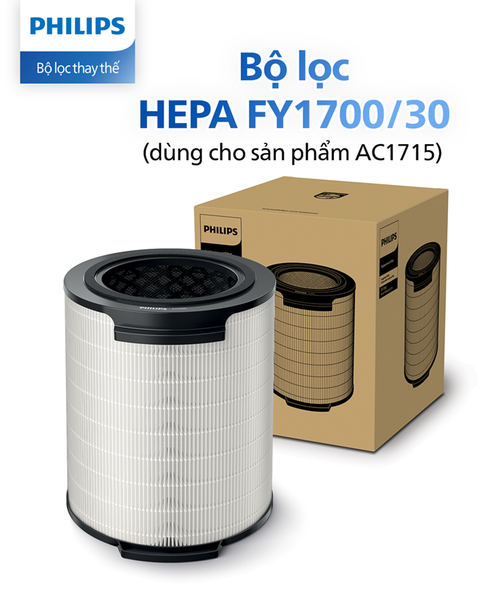 Bộ Lọc HEPA Philips FY1700/30 dùng cho Máy lọc Không Khí AC1715 Hàng ...
