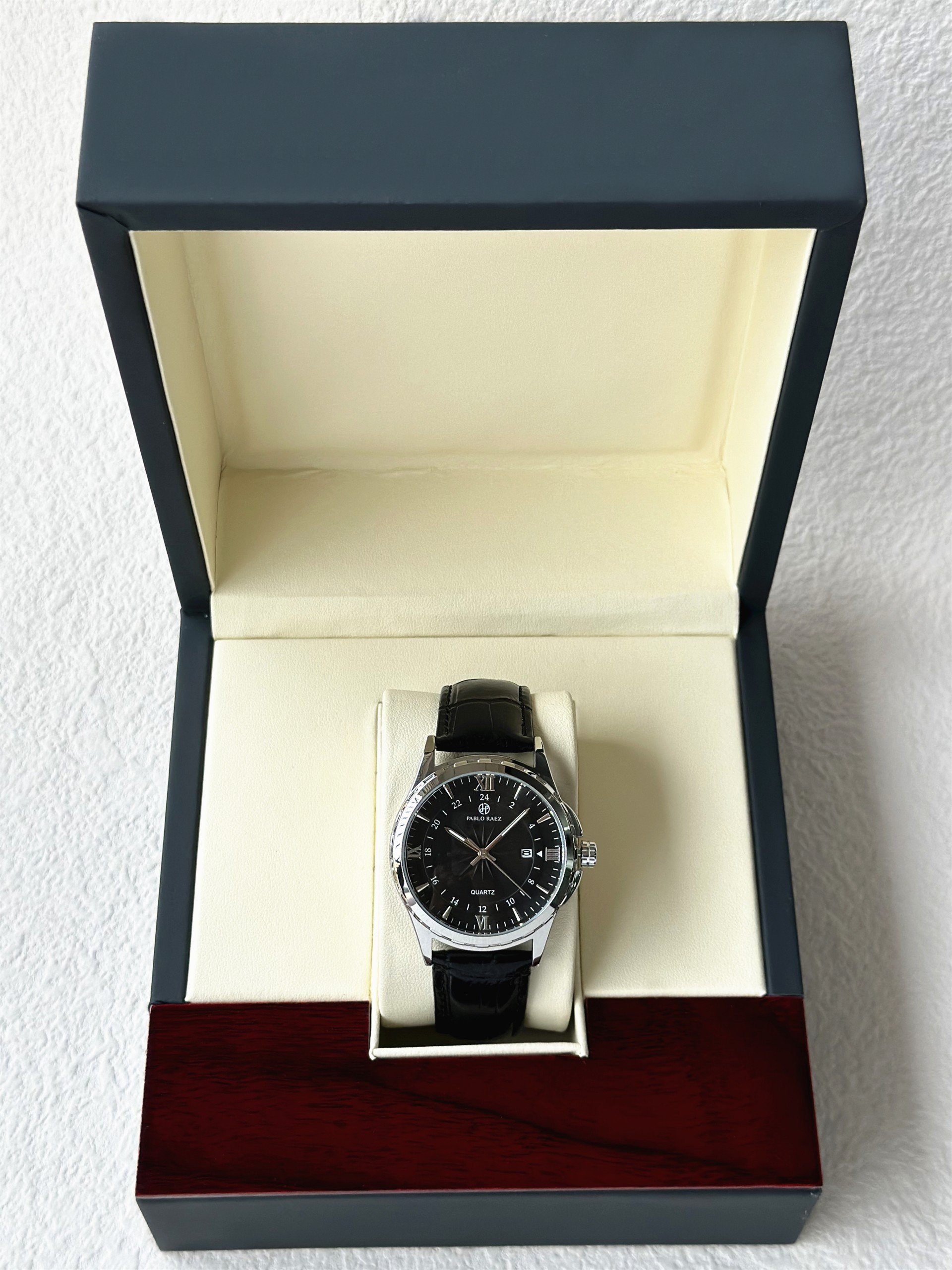 Đồng hồ nam dây da PABLO RAEZ dạ quang chống nước lịch sự đơn giản U850 ...