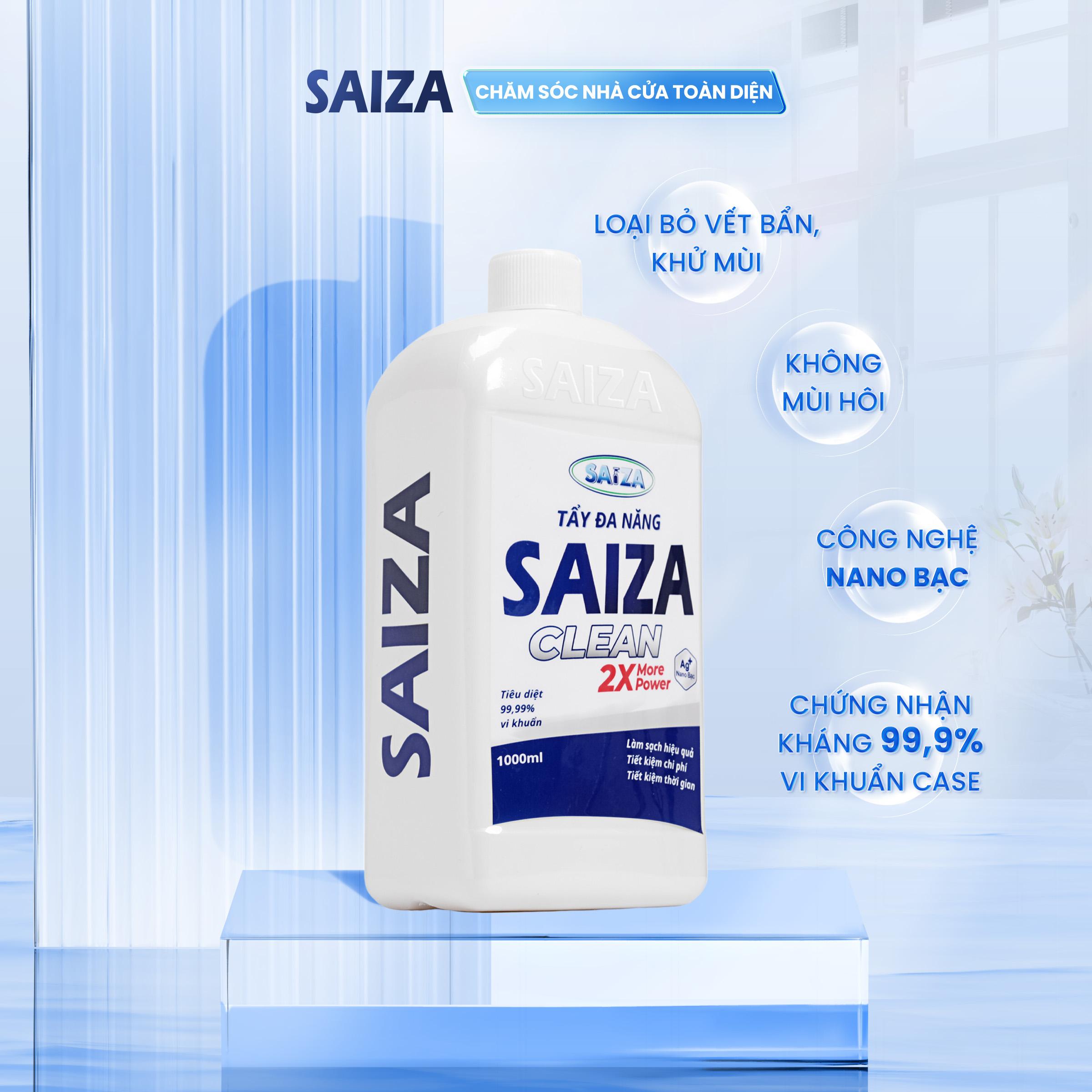 Tẩy đa năng SAIZA 1000ml - Nước tẩy bồn cầu rong rêu nền xi măng tẩy cặn canxi ố vàng gạch sàn ...