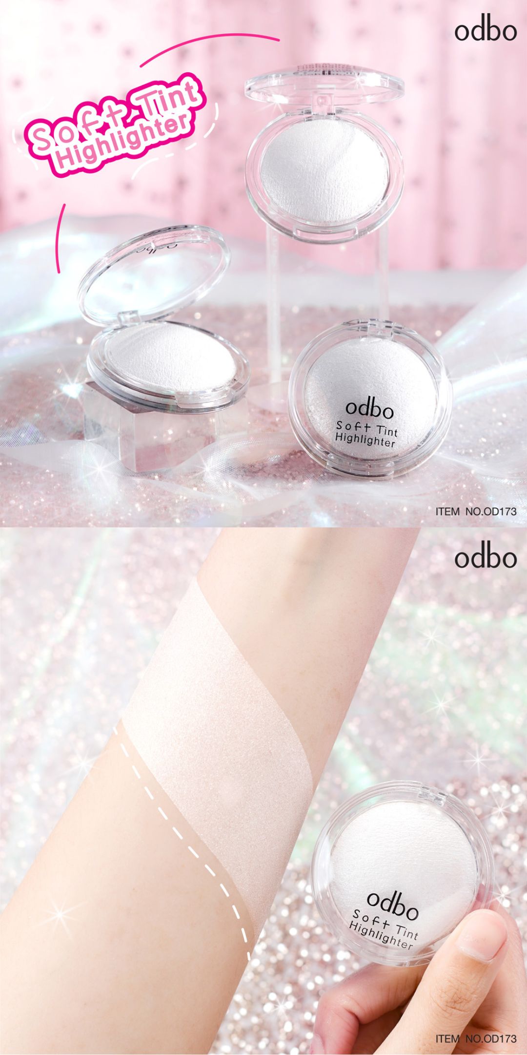 [ODBO] Phấn Bắt Sáng/Highlight Odbo Mặt Trăng Nhũ sáng,mịn ODBO Soft Tint Highlighter 4g (OD173 ...