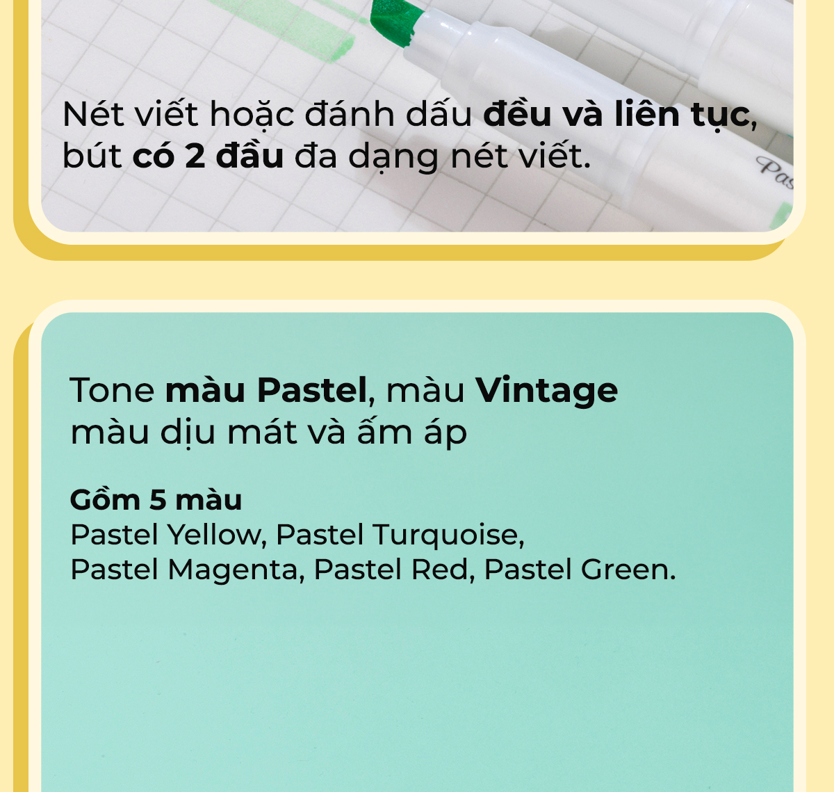 Hộp 5 bút dạ quang 2 đầu màu Pastel Thiên Long Pazto HL-016 - Màu ...