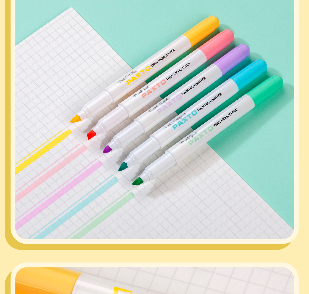 Hộp 5 bút dạ quang 2 đầu màu Pastel Thiên Long Pazto HL-016 - Màu ...