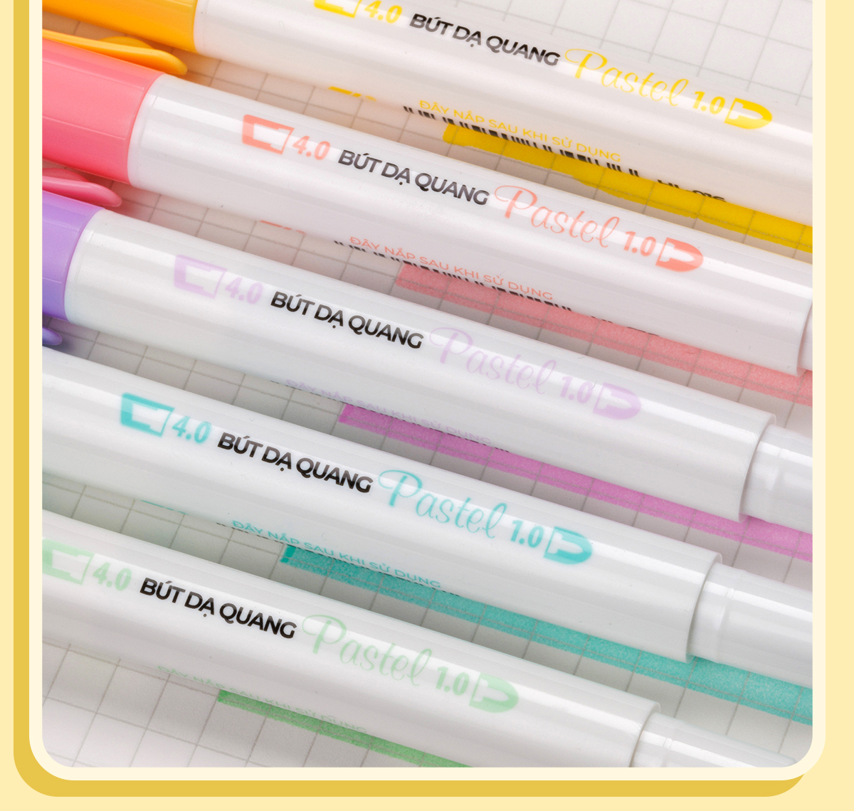 Hộp 5 bút dạ quang 2 đầu màu Pastel Thiên Long Pazto HL-016 - Màu ...