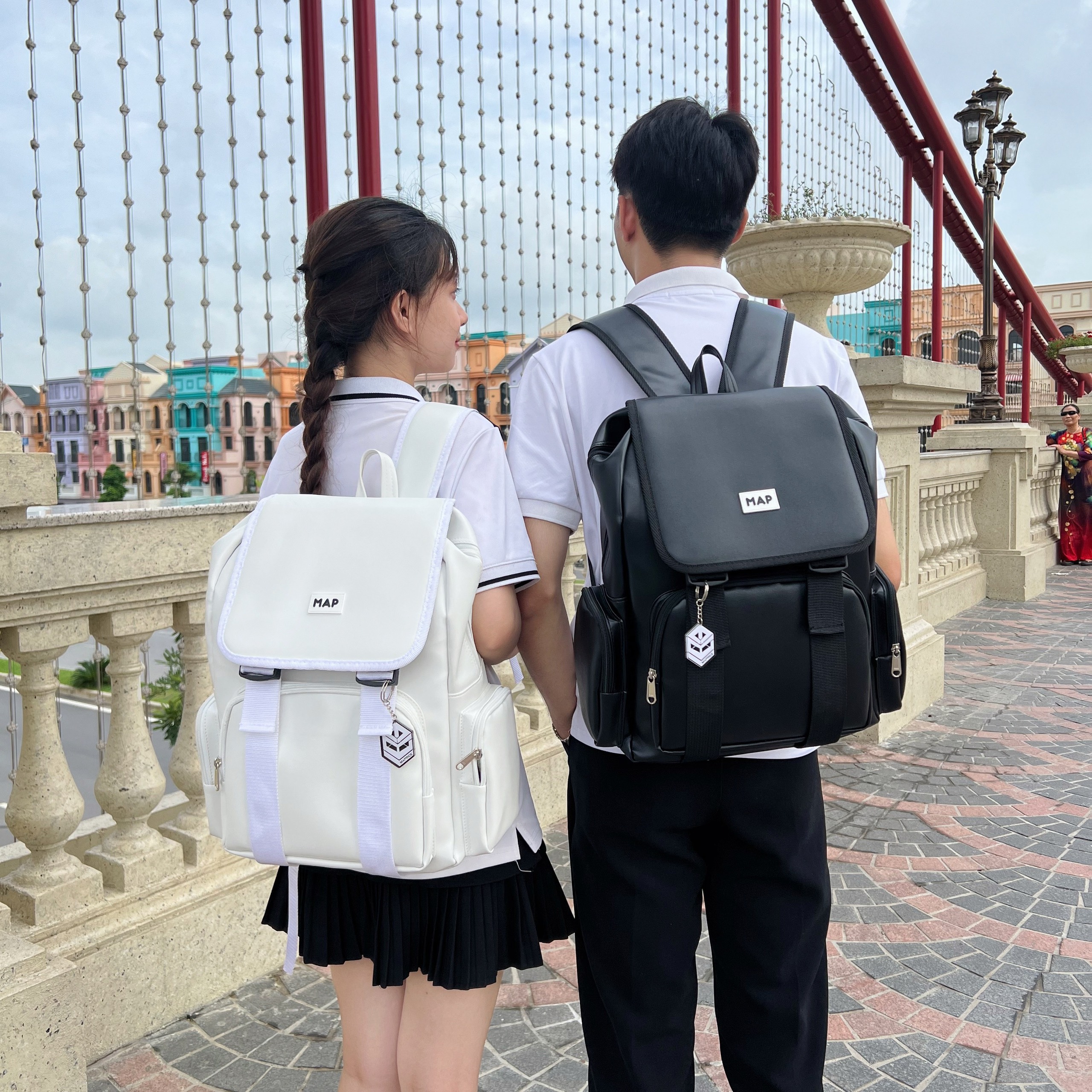 [Ảnh thật] Balo da PU hàng cao cấp Balo D-NAP chống nước thời trang nam ...