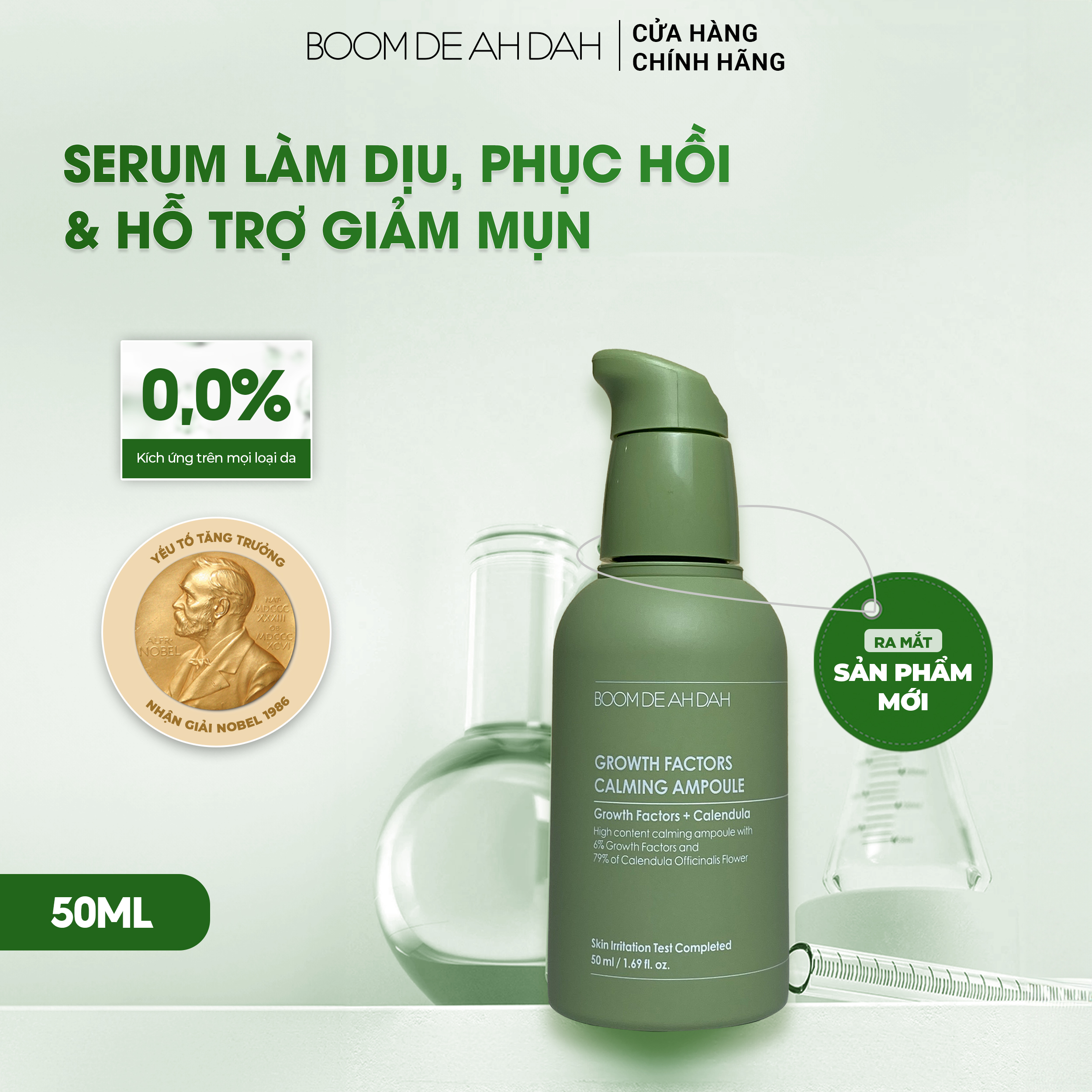 Serum Giúp Phục Hồi, Giảm Mụn Boom De Ah Dah Growth Factors Calming ...