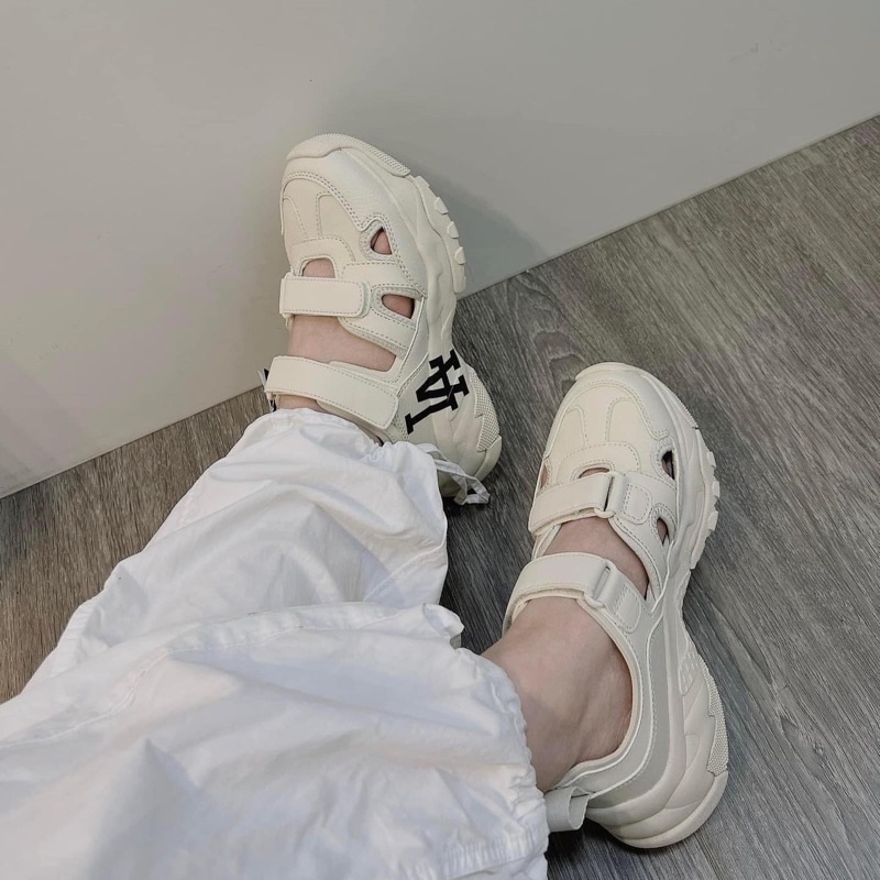 [Chính hãng] Giày Sandal Unisex Đế cao MLB Big Ball Chunky Mask New ...