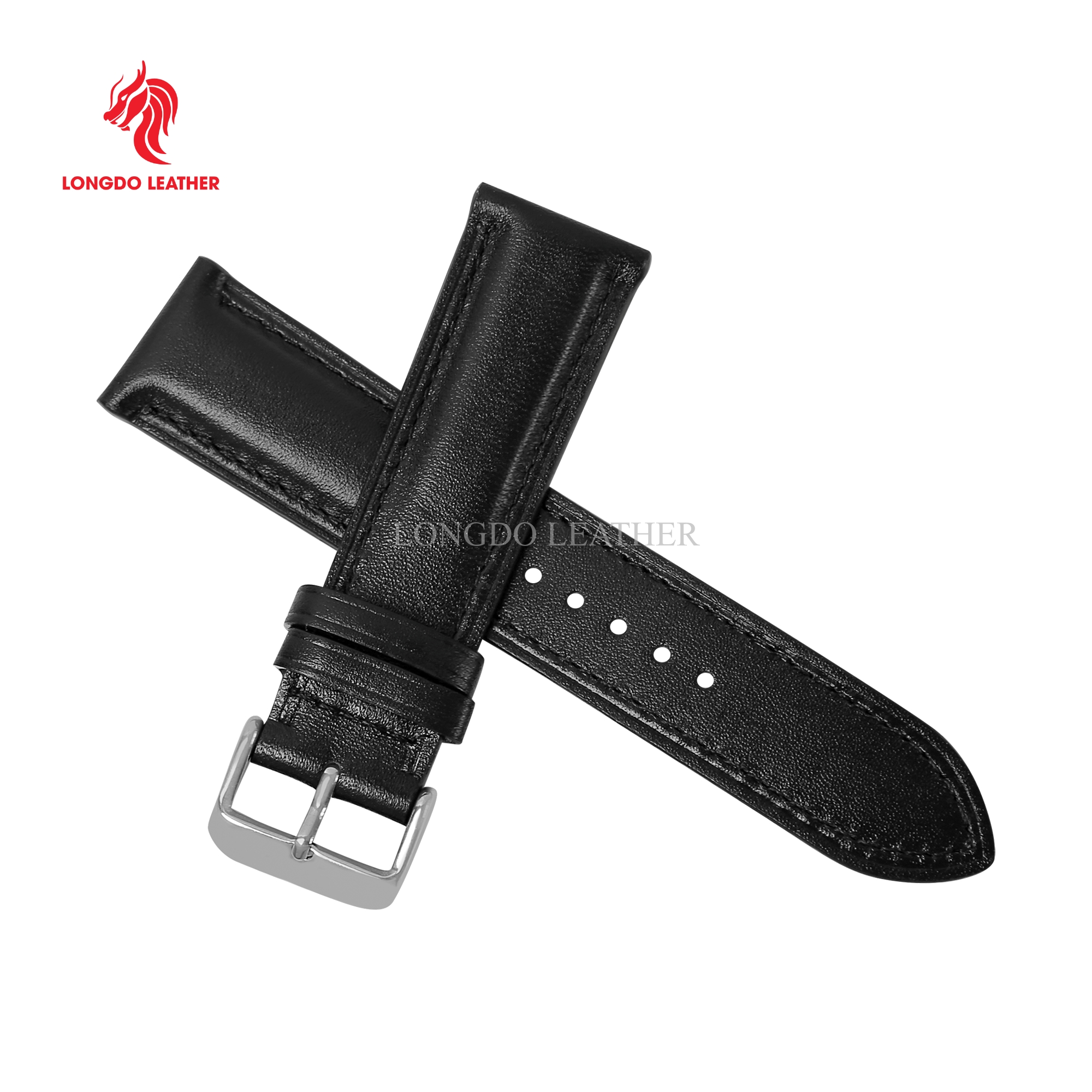 Dây đồng hồ da bò thật size 18/20/22/24 thương hiệu Longdo Leather ...