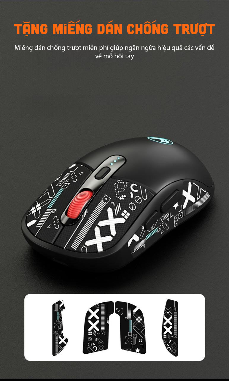 Chuột Gaming Atas F30 - Silent- 3 MODE Không dây Bluetooth - Pin sạc ...