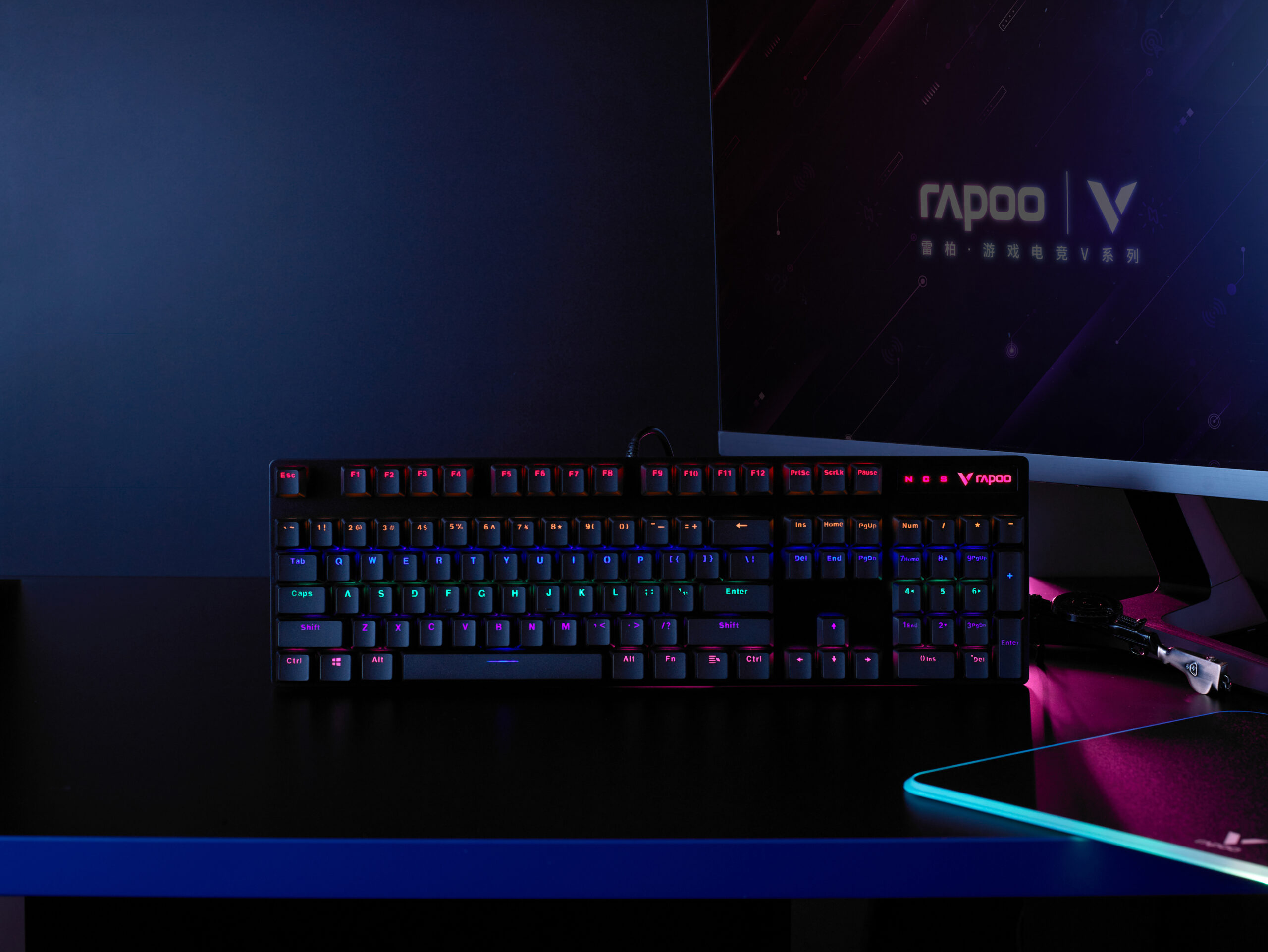 Bàn phím cơ Rapoo V500 Pro v2 Black ( Multiled ) | Shopee Việt Nam