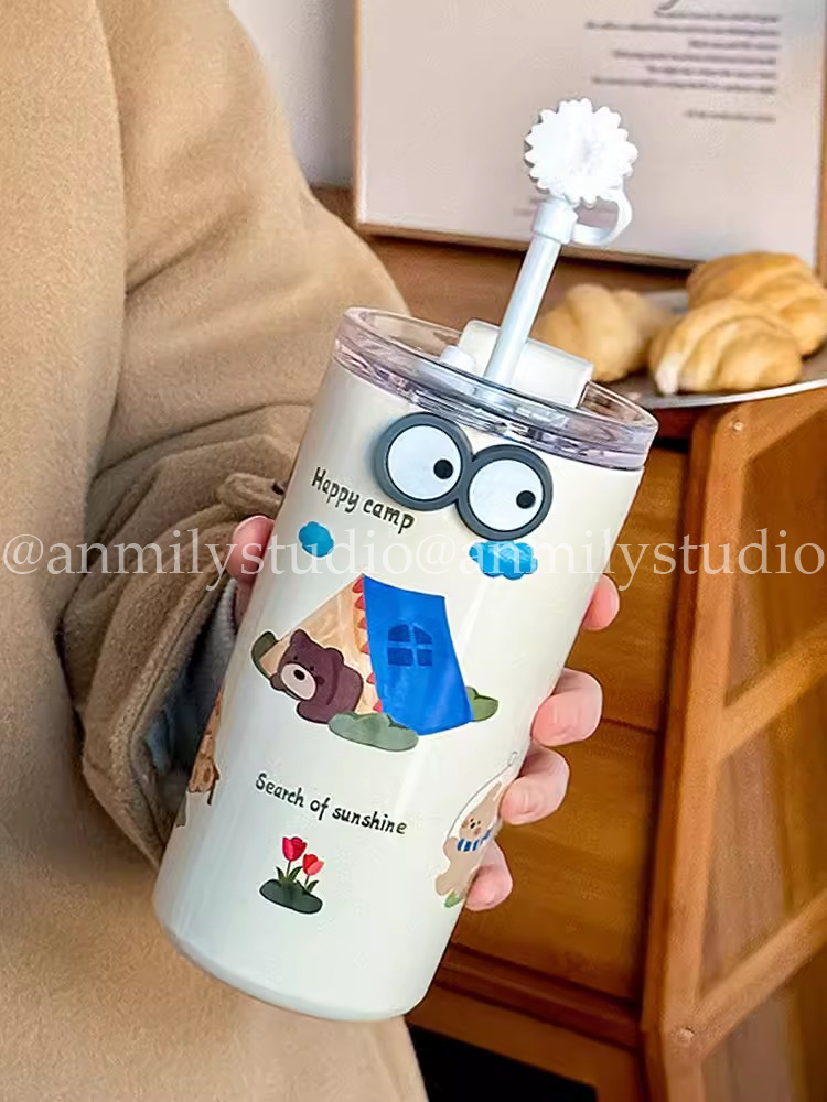Bình giữ nhiệt hoa anh đào GUCGRES 500ml ANMILY CUP thép không gỉ ...