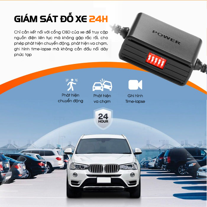 Bộ Kit nguồn 70mai OBD Kit dùng cho Camera Hành Trình 70mai - Cáp giám ...