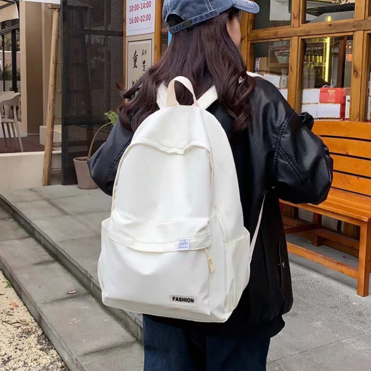 Balo basic đi học nữ thời trang Zmin, đựng vừa laptop 15.6inch, A4 ...