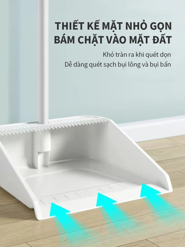 AIODIY Chổi nhựa quét nhà，cán chắc chắn, dọn dẹp hiệu quả，Siêu bền ...