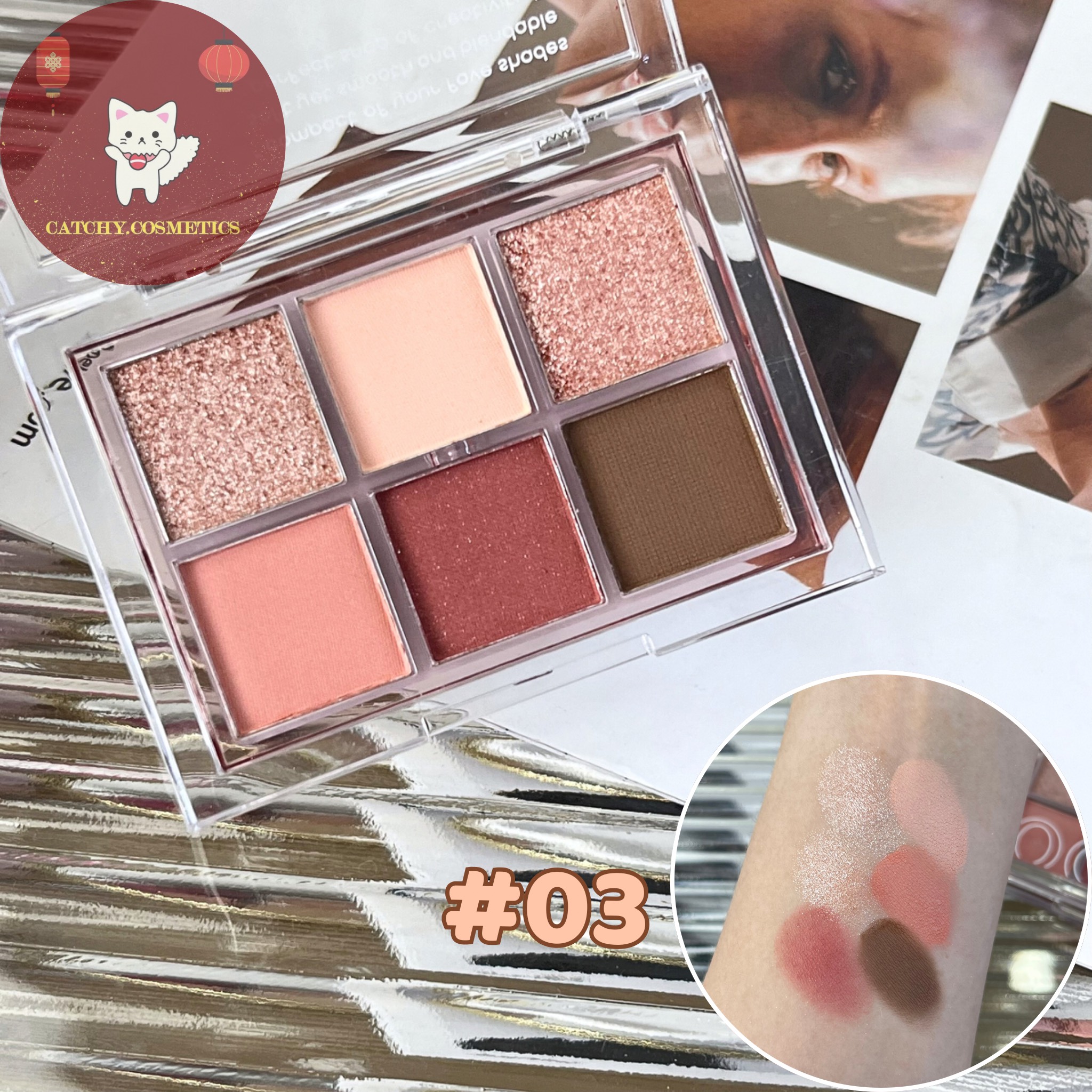 [ODBO] Bảng Mắt ODBO 6 Ô Nhũ Lì, Trong Suốt Signature Eyeshadow Palette (OD276) 4.8g | Shopee ...