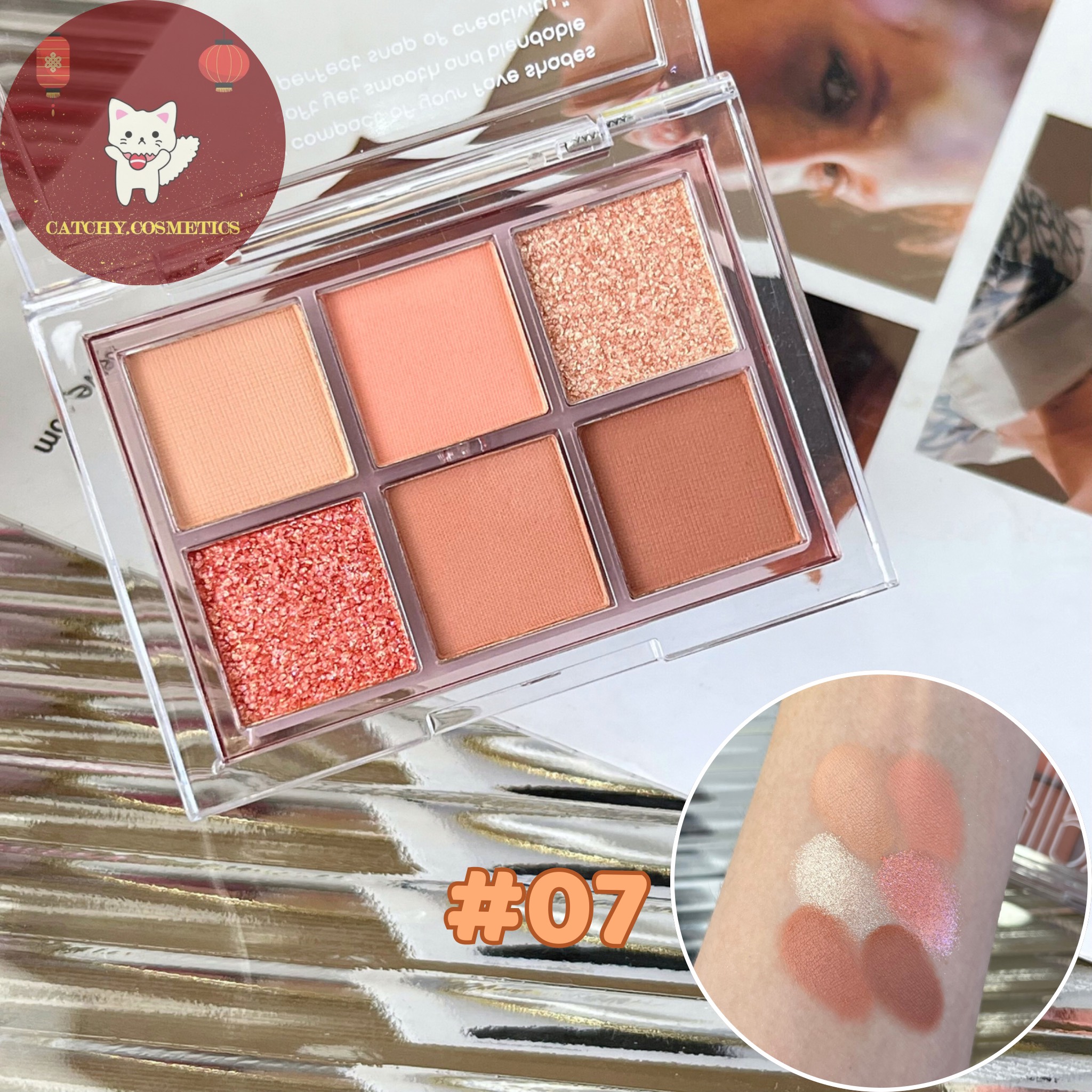 [ODBO] Bảng Mắt ODBO 6 Ô Nhũ Lì, Trong Suốt Signature Eyeshadow Palette (OD276) 4.8g | Shopee ...