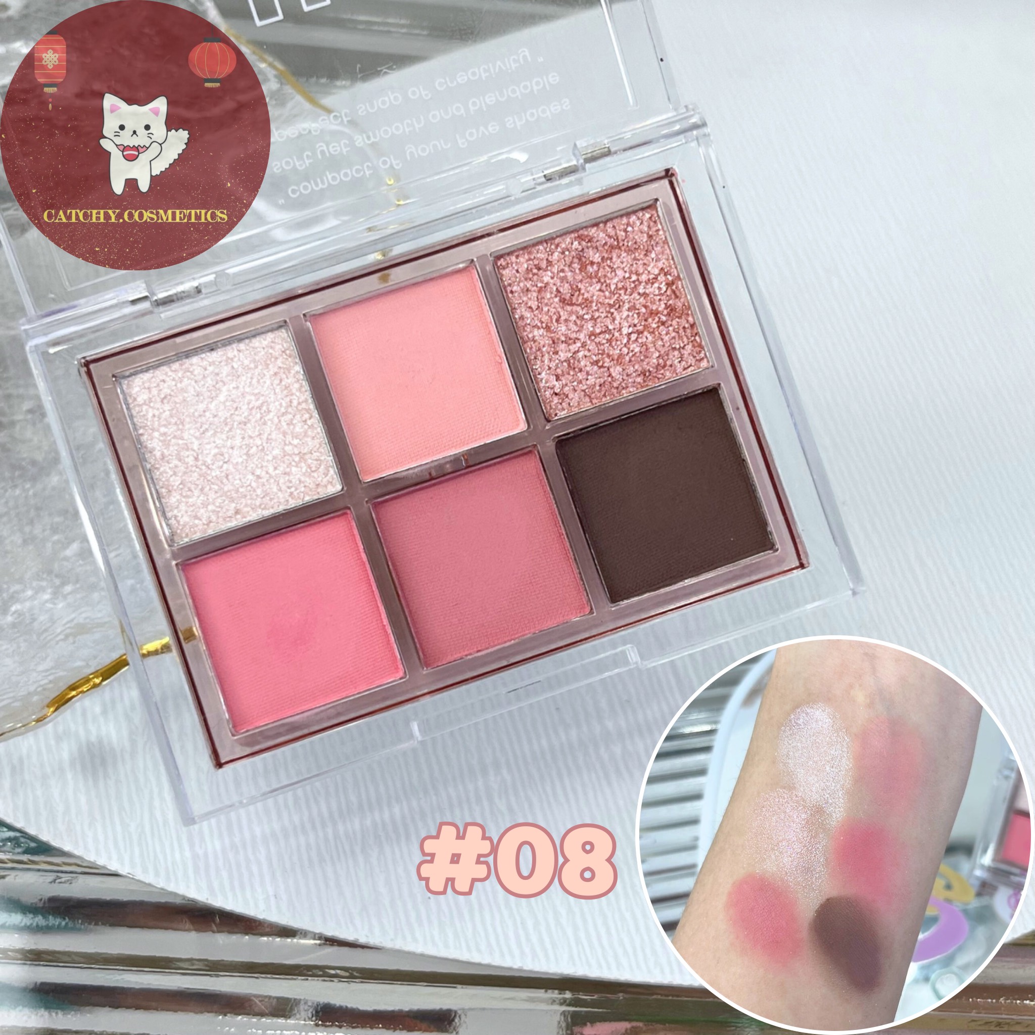 [ODBO] Bảng Mắt ODBO 6 Ô Nhũ Lì, Trong Suốt Signature Eyeshadow Palette (OD276) 4.8g | Shopee ...