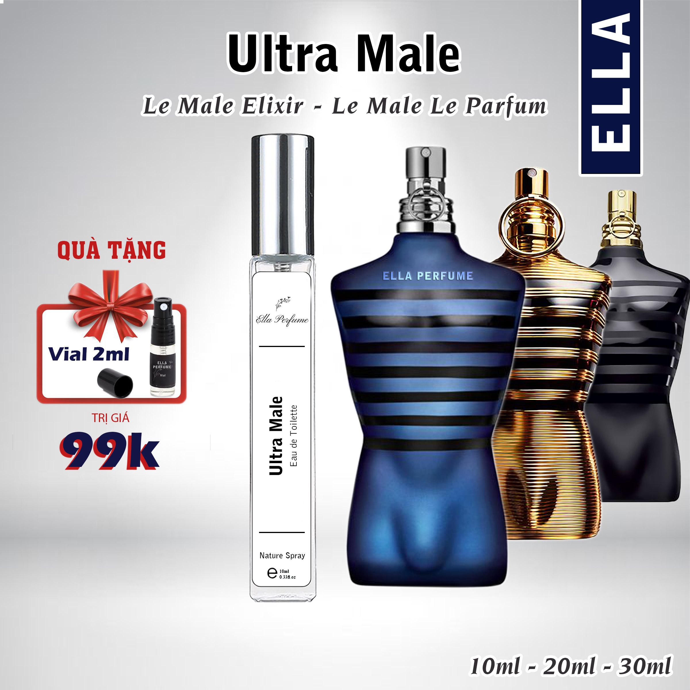 Nước Hoa Nam Ultra Male / Le Male Elixir / Parfum ELLA PERFUME chiết ...