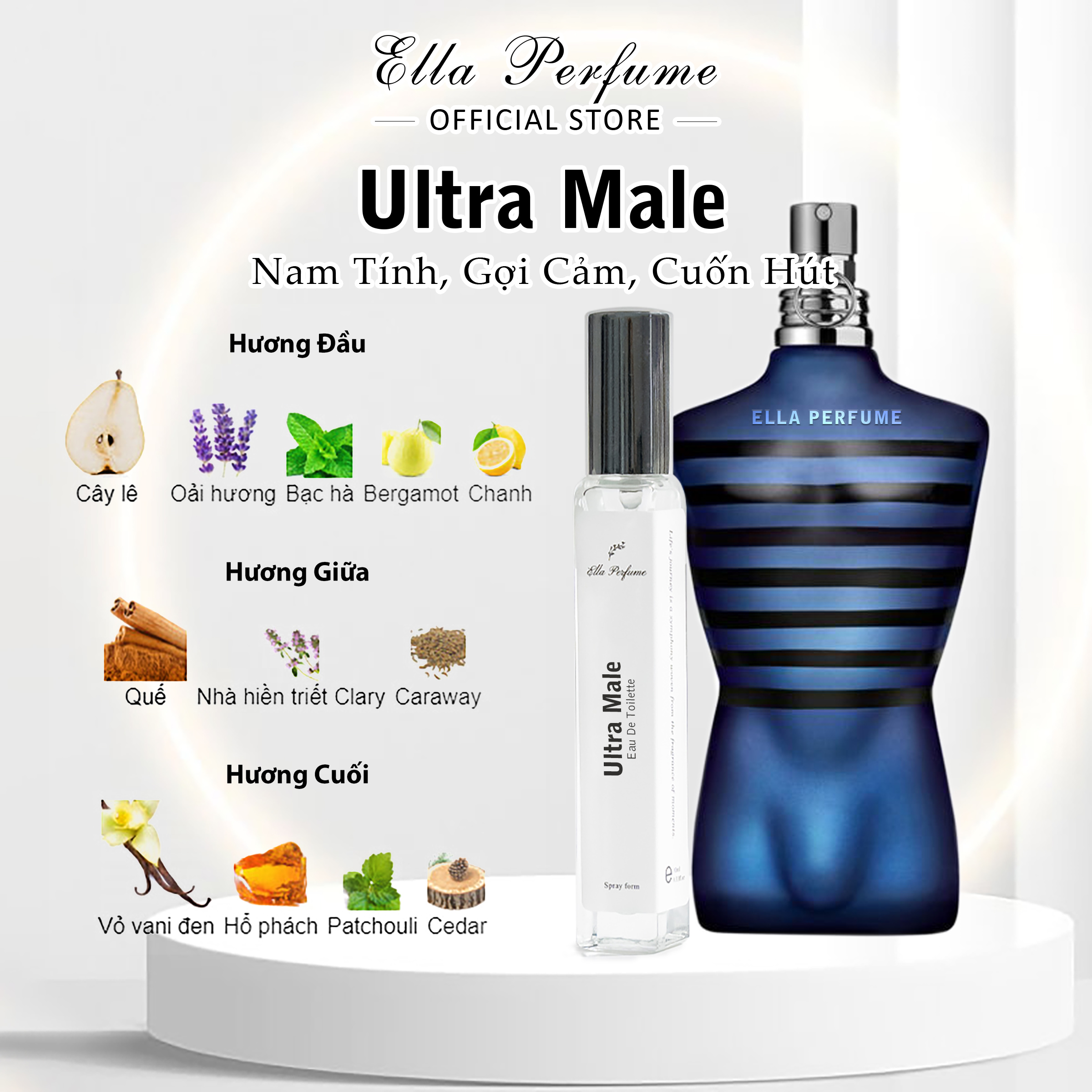 Nước Hoa Nam Ultra Male / Le Male Elixir / Parfum ELLA PERFUME chiết ...