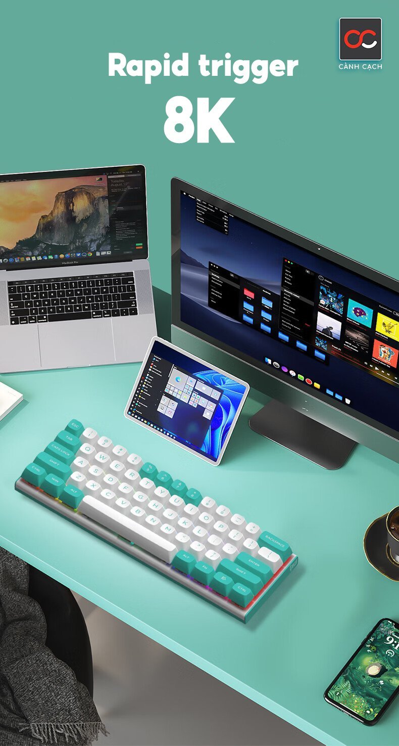 Bàn phím cơ Redragon M61 M68 Rapid Trigger 8k | Shopee Việt Nam