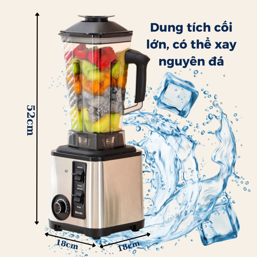 Máy Xay Sinh Tố Đa Năng GODWELL Máy Xay Công Nghiệp 3 Cối Xay Công Suất ...