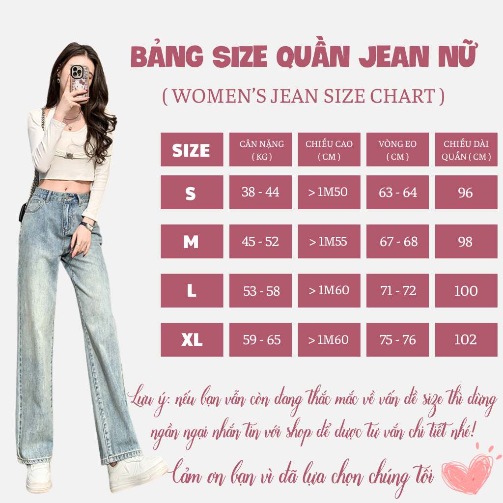 Quần Jean Nữ Ống Rộng LIMISU Cạp Cao Phối Màu Retro, Quần Bò Nữ Dáng Suông Chất Denim Cao Cấp JT ...