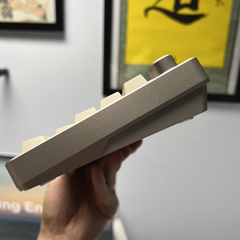 Bàn phím cơ Furycube F75 Ultra - Khung nhôm CNC núm xoay cao cấp 3 chế ...