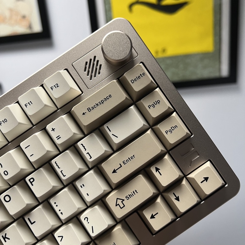 Bàn phím cơ Furycube F75 Ultra - Khung nhôm CNC núm xoay cao cấp 3 chế ...