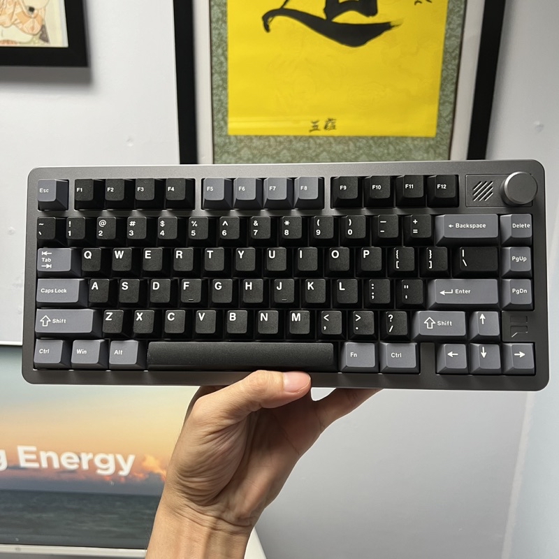 Bàn phím cơ Furycube F75 Ultra - Khung nhôm CNC núm xoay cao cấp 3 chế ...