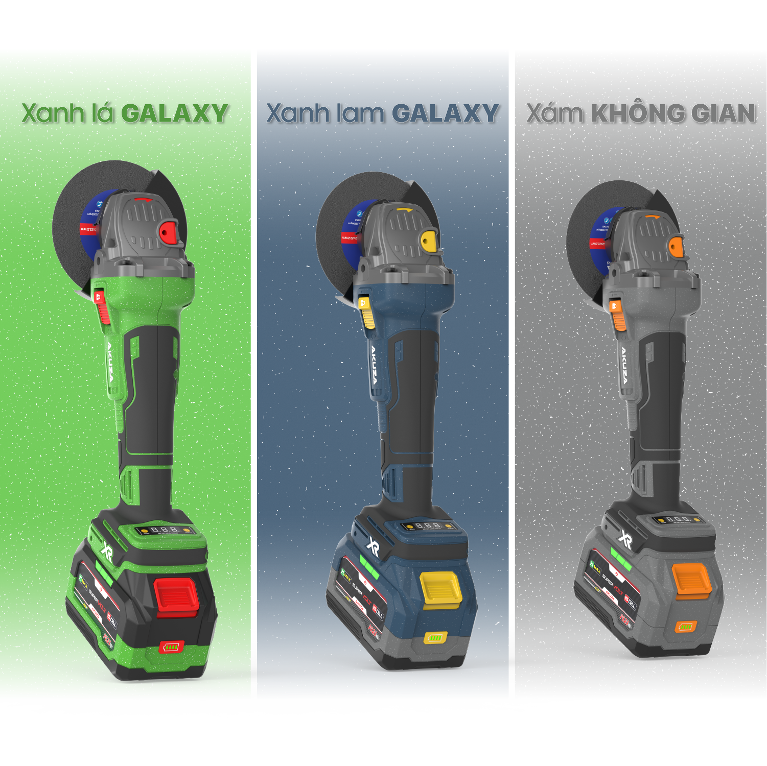 Mài Pin AKUZA MG100-01BL Tặng Kèm 10 Đá Cắt. Công Nghệ Chống Sốc Đá, An ...