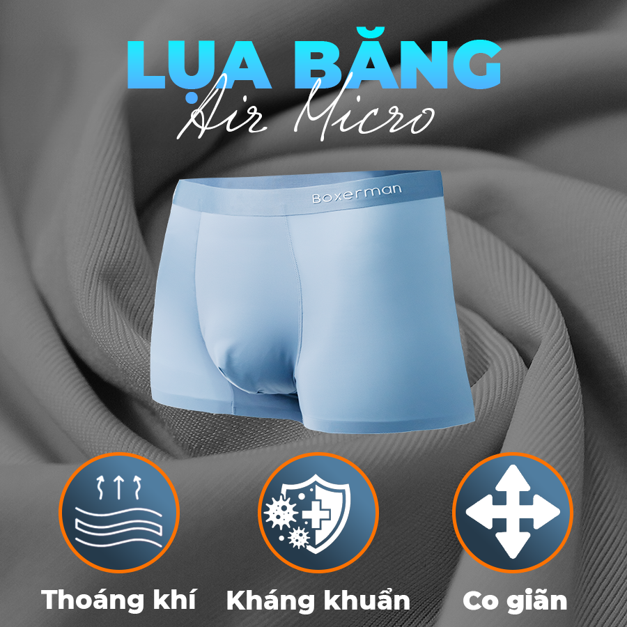 Quần lót nam Boxer thun lạnh PRO FIT co dãn 4 chiều cao cấp BOXERMAN ...