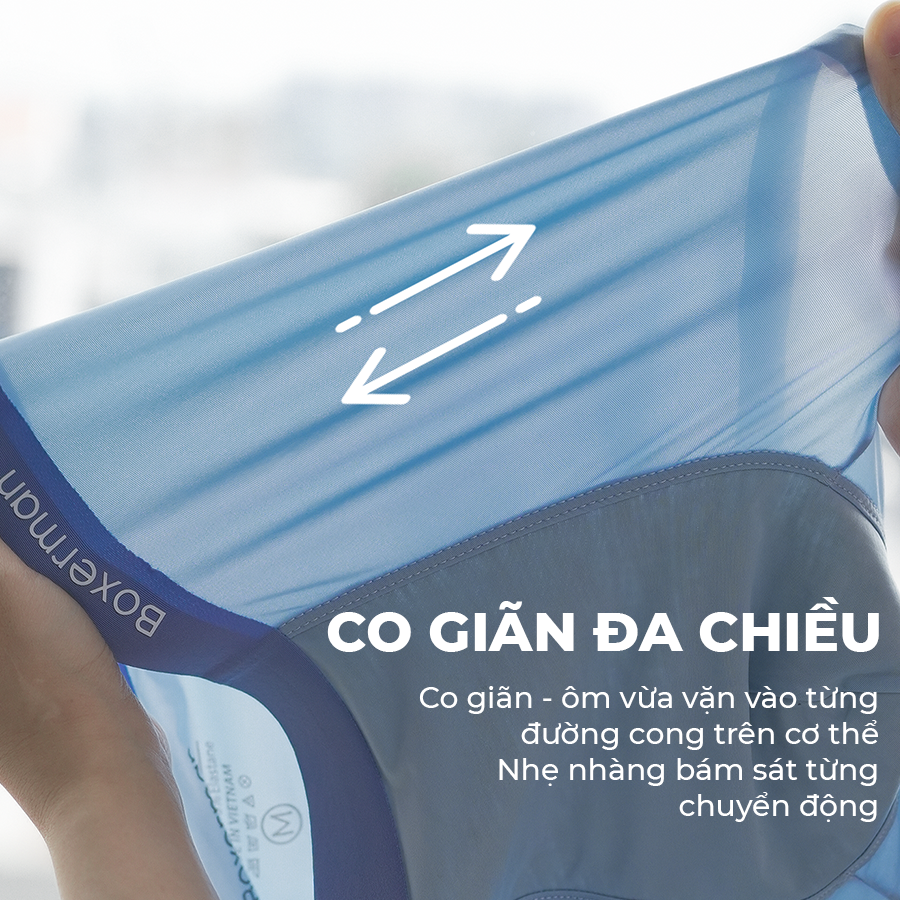 Quần lót nam Boxer thun lạnh PRO FIT co dãn 4 chiều cao cấp BOXERMAN ...