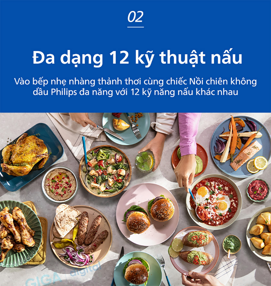 Nồi chiên không dầu Philips NA130/00 6.2 lít | Shopee Việt Nam