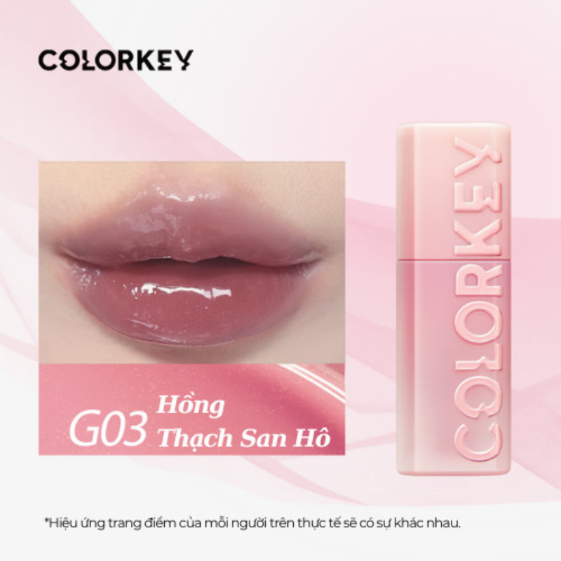 Son Bóng 3D COLORKEY Vỏ Hồng Tạo Hiệu Ứng Môi Căng Mọng Đầy Đặn 3ml ...