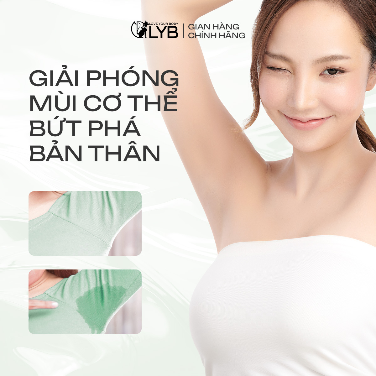Son Khử Mùi Hôi Nách LYB Hương Trà Xanh – Lăn Nách Trắng Sáng, Giảm Thâm, Khử Mùi Hôi Nách Hiệu ...
