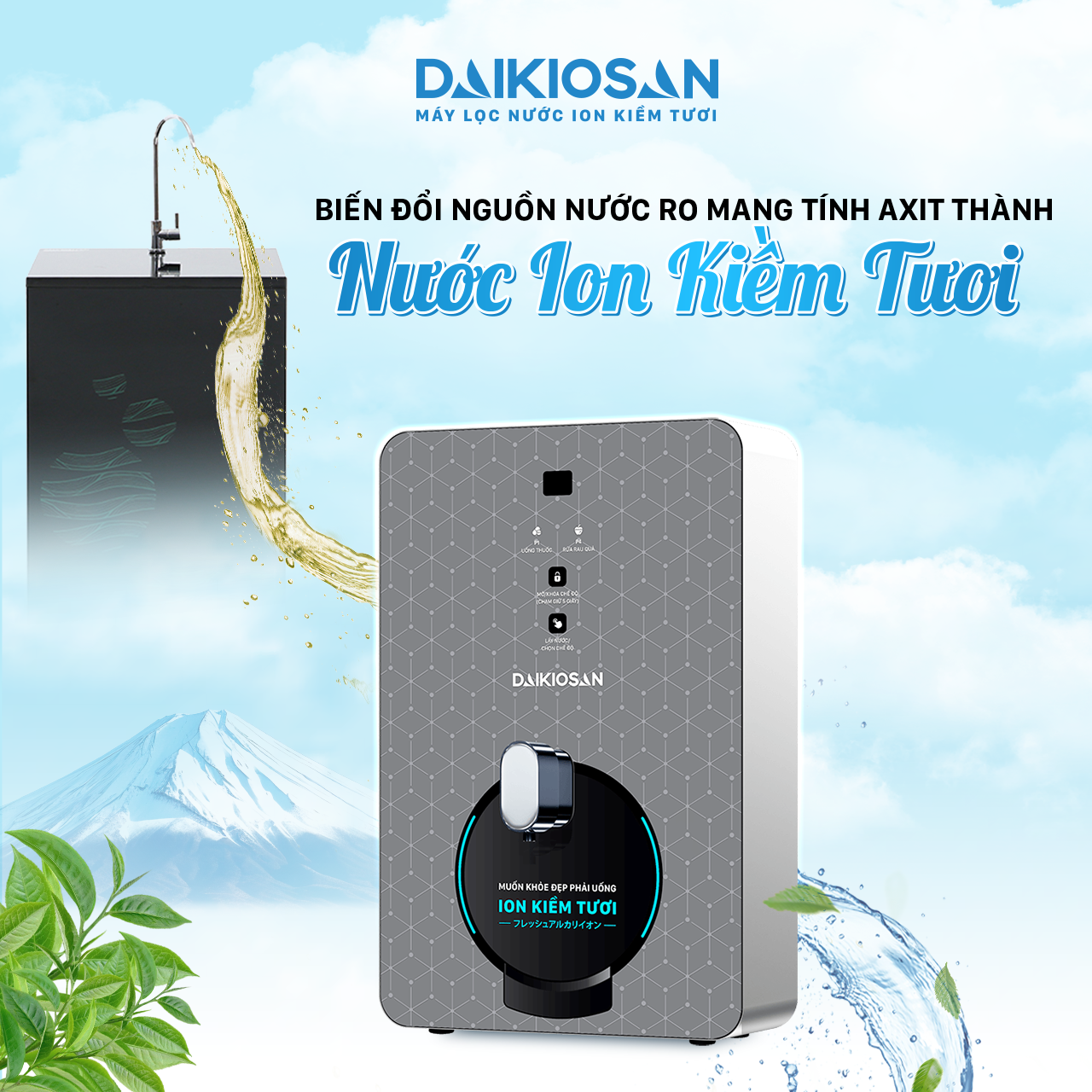 Máy Lọc Nước DAIKIOSAN DN068 DN070 Dùng Biến Đổi Nước Máy RO Thành Nước ...