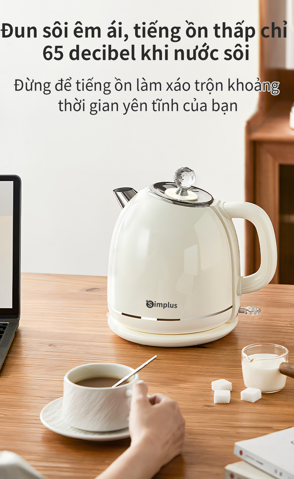 Inssa × Simplus Ấm Đun Nước Cổ Điển Dung Tích 1.7L Thép Không Gỉ 304 DRSH006 | Shopee Việt Nam