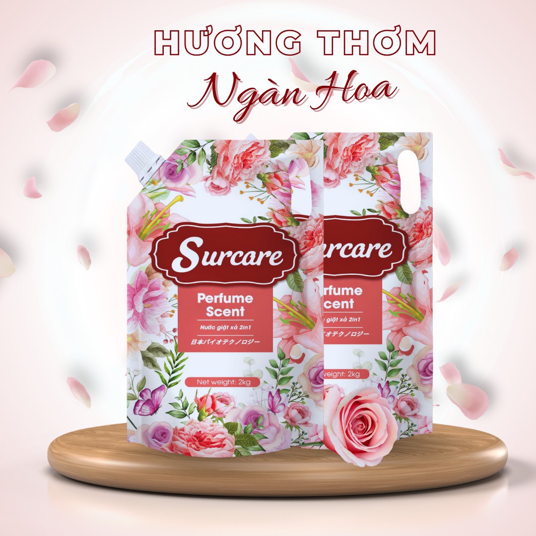 2 Túi Nước Giặt Surcare Sinh Học - Hương Thơm Lan Toả - Công Nghệ Nhật ...