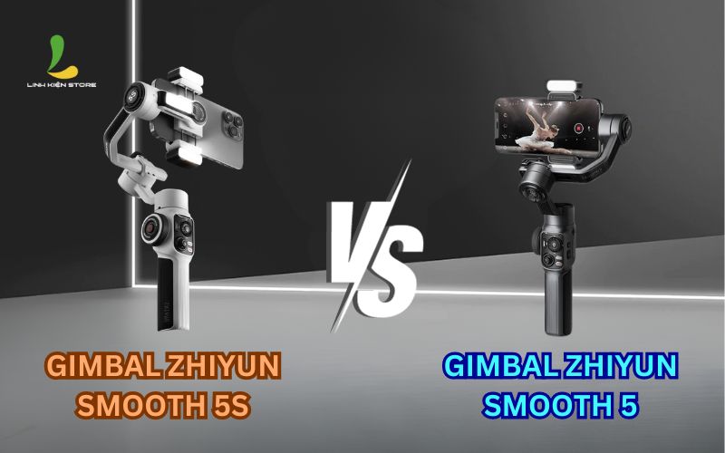 Gimbal chống rung ZHIYUN SMOOTH 5/5S Combo, Gậy quay video chống rung tốt hơn Gimbal smart xpro ...
